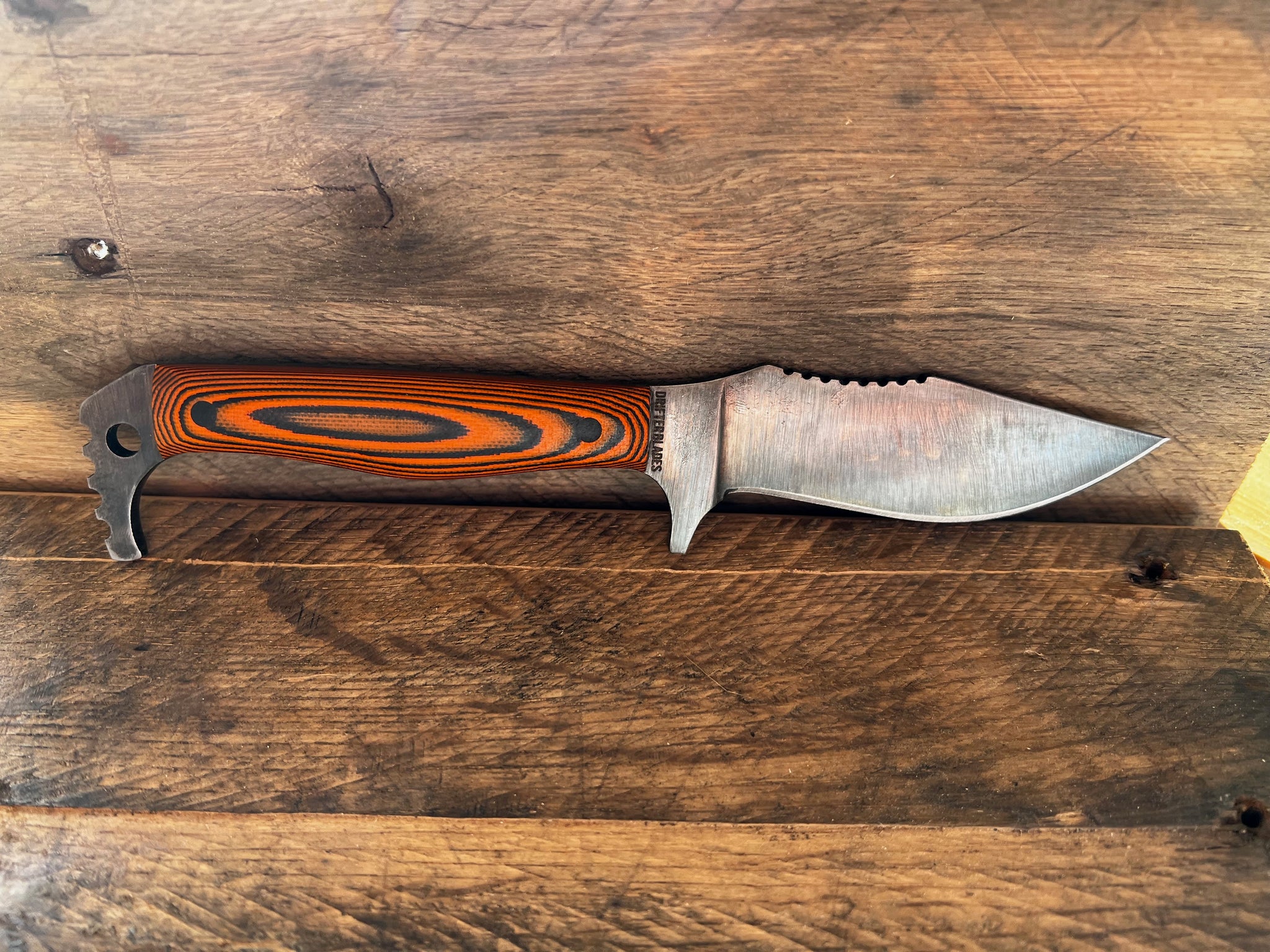 Pathfinder-Black and Orange G10 – Drifter Blades